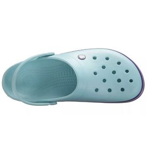 CROCS | Shoes | Crocs Ice Blue Aqua Purple Shoes Sandals | Poshmark